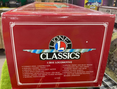 Lionel Classics 13102 Standard Gauge 381E Green Electric Locomotive ...