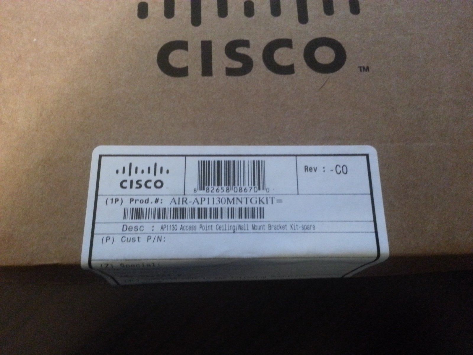 New Cisco AIR-AP1130MNTGKIT Access Point Ceiling/Wall Bracket Kit | eBay