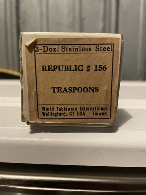Republic #156 stainless steel tea spoons (3doz/box) | eBay