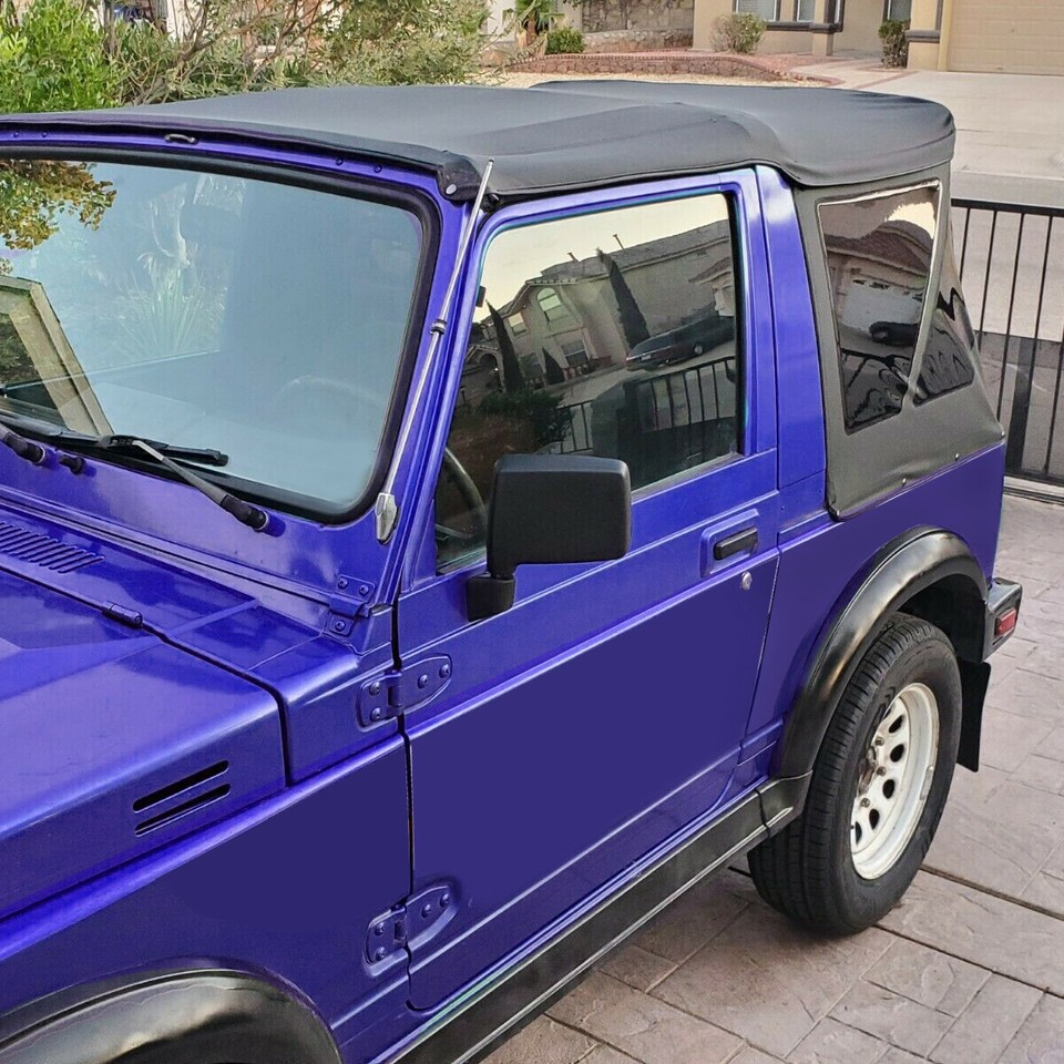 For 1986-94 Suzuki Samurai Soft Top Roof & Tinted Windows w/ Steel ...