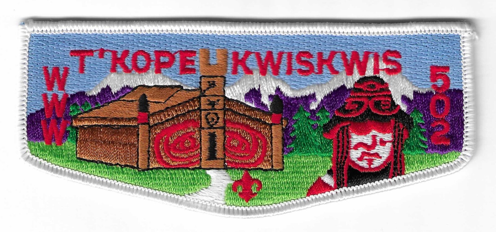 BSA OA LODGE 502 T KOPE KWISKWIS S-13 WHITE BORDER MINT FLAP | eBay