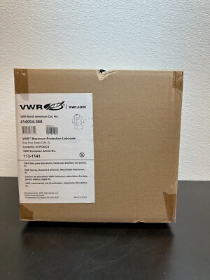 VWR 414004-368 Maximum Protection Lab Coats 25 PCS XL | eBay