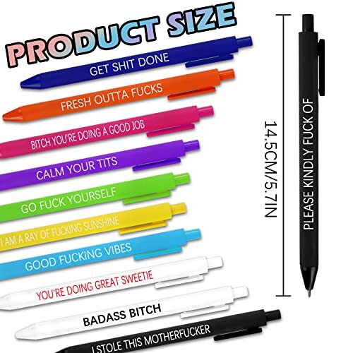 11 Pcs Funny Pens Novelty Daily Pen Set Gift for Coworkers Nurses ...