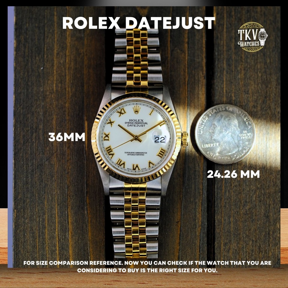 Rolex Datejust Mens Two-Tone 18KY Steel Ice Blue Diamond Dial 1.50cts ...