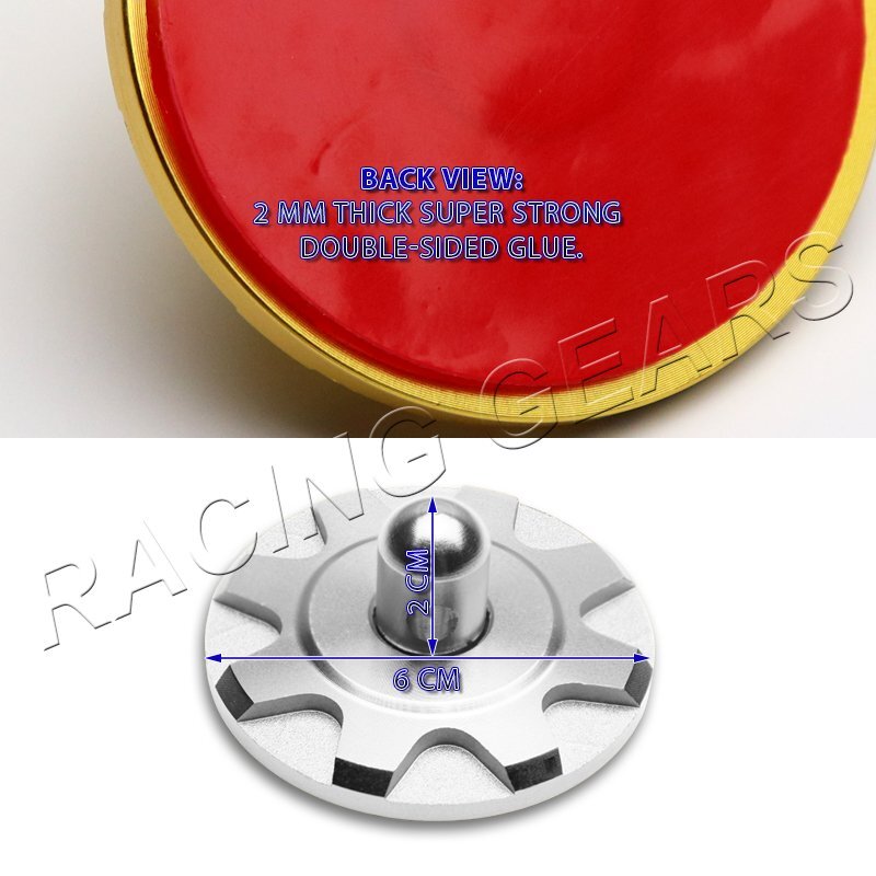 SILVER ALUMINUM SECURITY RACING SPORT BONNET APPEARANCE KIT HOOD PINS ...