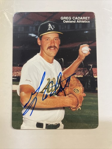 1989 Mother’s Cookies Greg Cadaret Autographed Card #20 Oakland ...