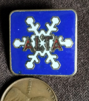 Vintage Alta Snowflake- Utah Ski Resort Travel Souvenir Skiing Pin | eBay
