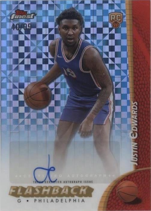 2024-25 Topps Finest - Flashback Autographs Justin Edwards, Justin ...