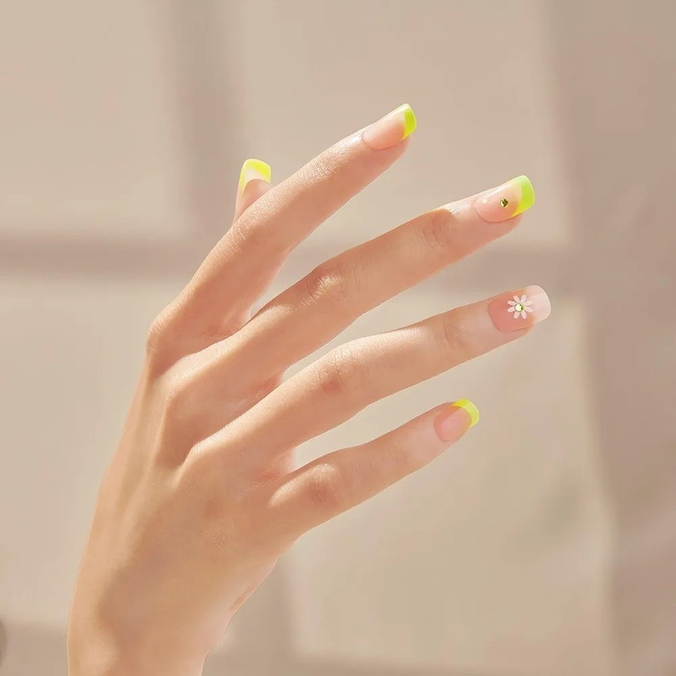 KISS imPRESS No Glue Mani 30 Pcs Press On Nails Soft Sunset | eBay