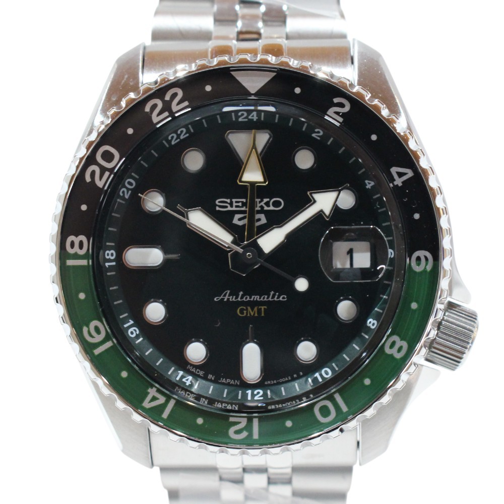 Seiko 5 Sports SBSC019 Automatic Green Dial Stainless… - Gem