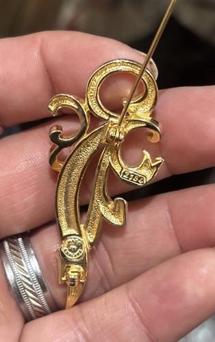Vintage Gold Tone Made In England Pin Brooch Numbered | eBay