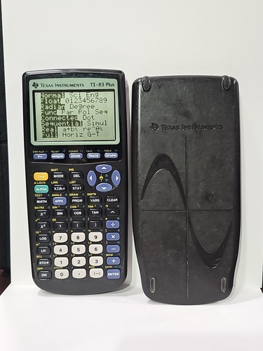 Texas Instruments TI-83 Plus Graphing Calculator W/Cover Tested And ...