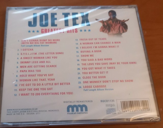 Very Best of Joe Tex by Joe Tex (CD, 2005) for sale online | eBay