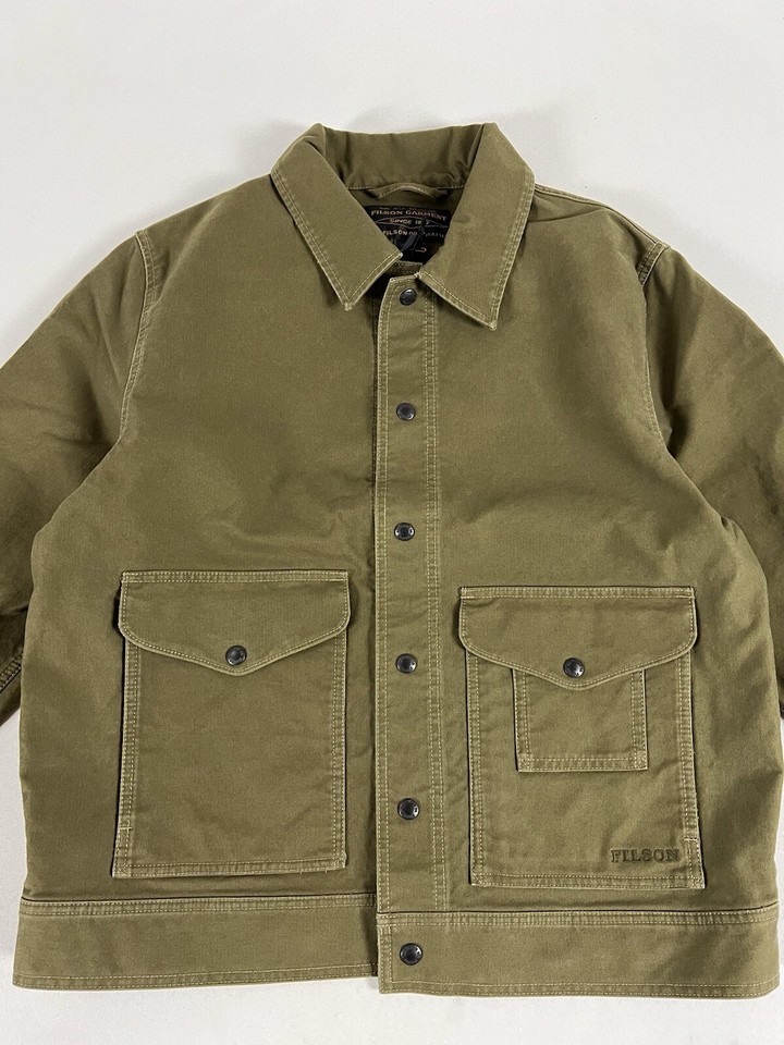 FILSON JUNGLE CLOTH WORK JACKET DARK OLIVE M NWT | eBay