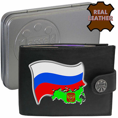 Russia Wallet Flag Russian Map Emblem Rossiya Soft Real Leather Gift ...