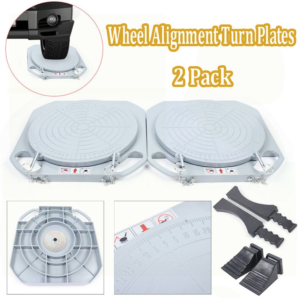 One Pair 5Ton Wheel Alignment Turn Plates Car Truck Front End Wheel ...