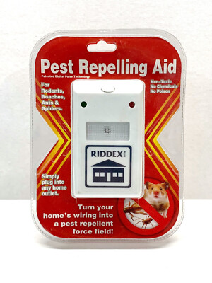 New Riddex Plus Electronic Ultrasonic Pest Control Repeller Spider Mice ...