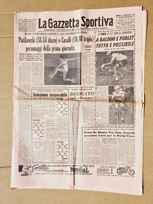 Scottish Mountaineering Screen Sport 11 October 1959 Baldini-Poblet-Gir ...