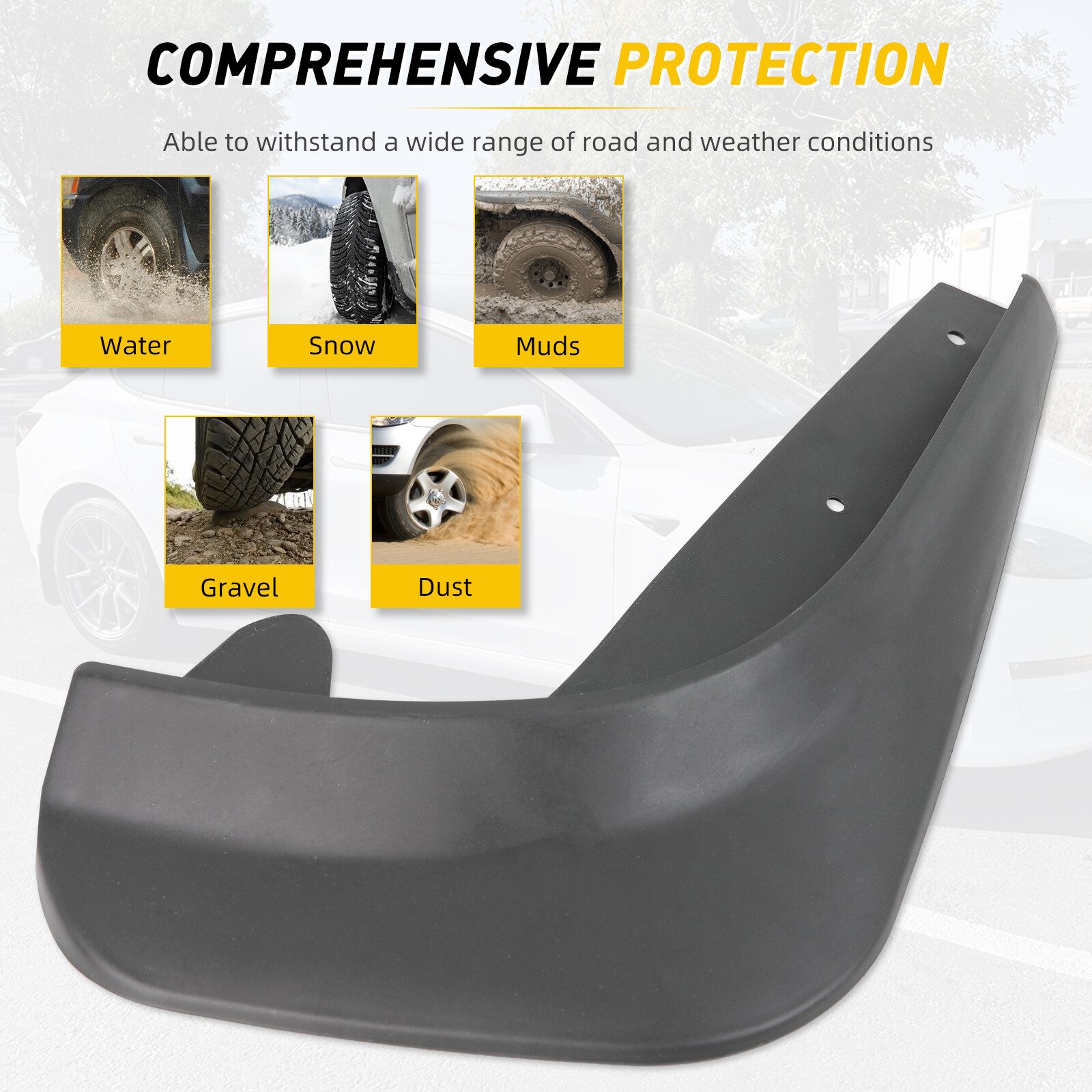 4Pcs Front & Rear Black Car Mud Flaps Splash Guards For Vauxhall Opel ...