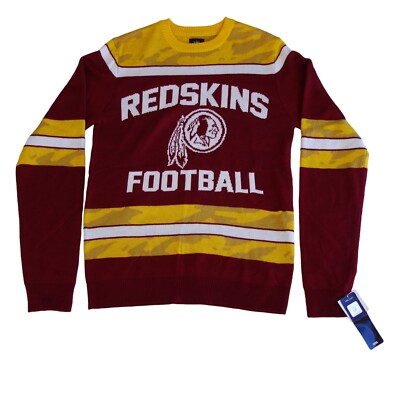 NFL Team Apparel Washington Redskins Football Logo Sweater Mens Sz S ...