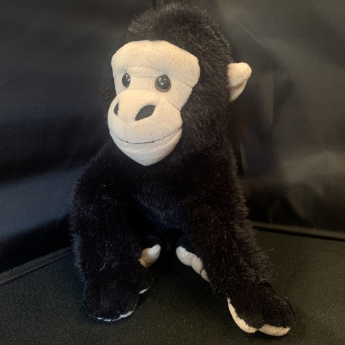 Gorilla Baby Ape 12" Black Plush Stuffed Animal Realistic Toy | eBay