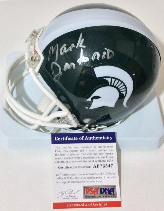 MARK DANTONIO SIGNED AUTOGRAPHED MSU MICHIGAN STATE SPARTANS MINI ...