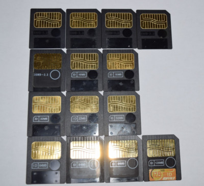 SmartMedia Memory Card - 128MB / 64MB / 32MB / 16MB / 8MB - SM Card ...