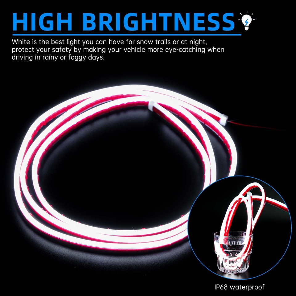 For Chevy Silverado 1500 2500 3500 LED Hood Light Strip Scan Startup ...