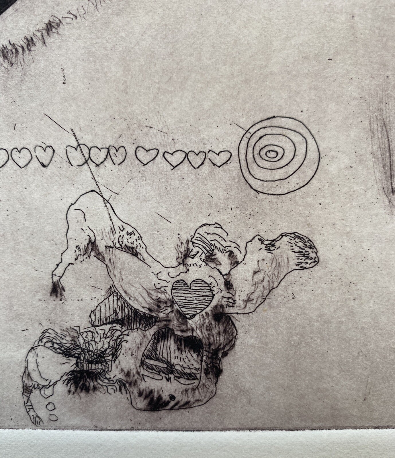 Howard Ikemoto Art Print 2 Figures1966 Intaglio Victor Harlow Santa ...