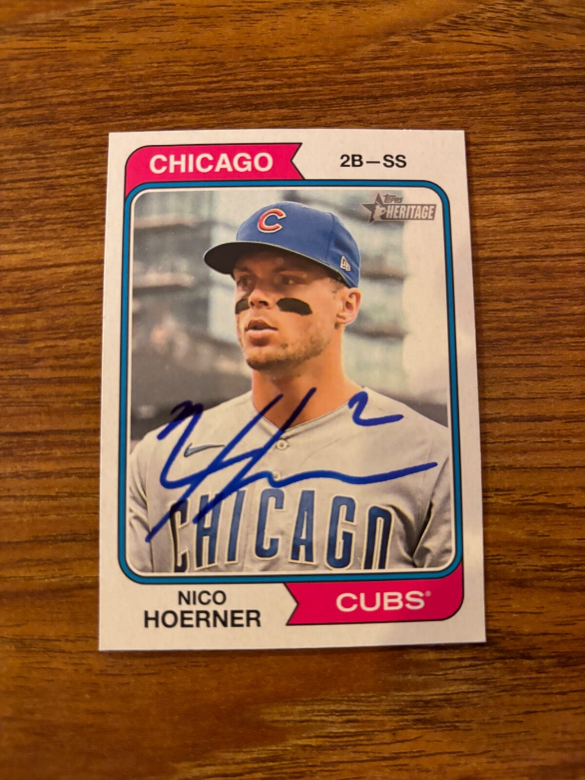 2023 Topps Heritage Chicago Cubs Nico Hoerner Autographed Card #275 | eBay