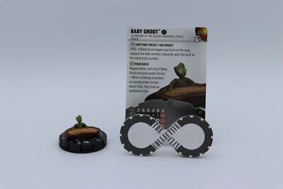 Heroclix - Baby Groot 059 - Marvel Studios Next Phase - Chase W/ Card ...