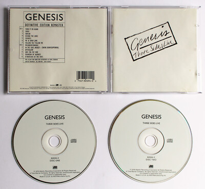 GENESIS Three Sides Live 2CD 1994 Definitive Edition Remaster PHIL ...