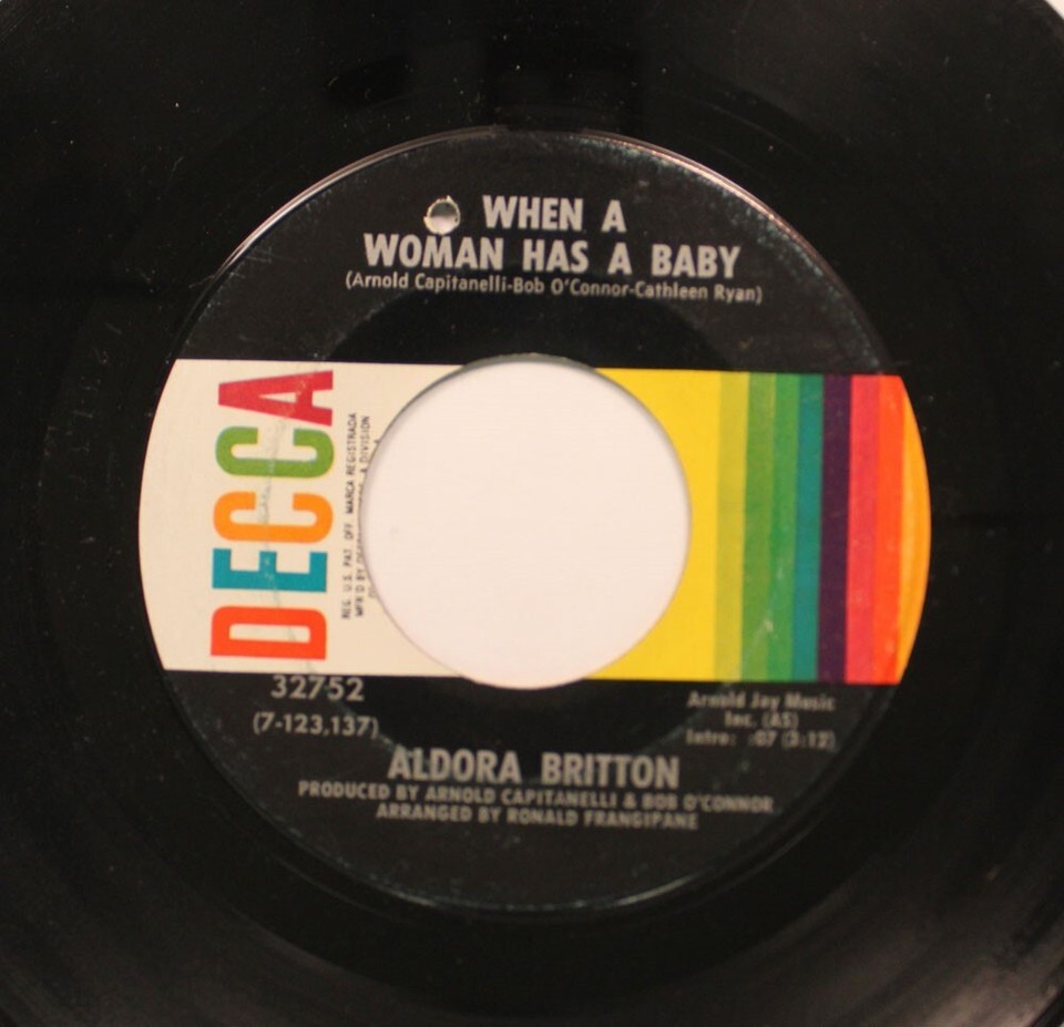 Aldora Britton - 45 - Feelin' the Need / When A Women Has A Baby On ...