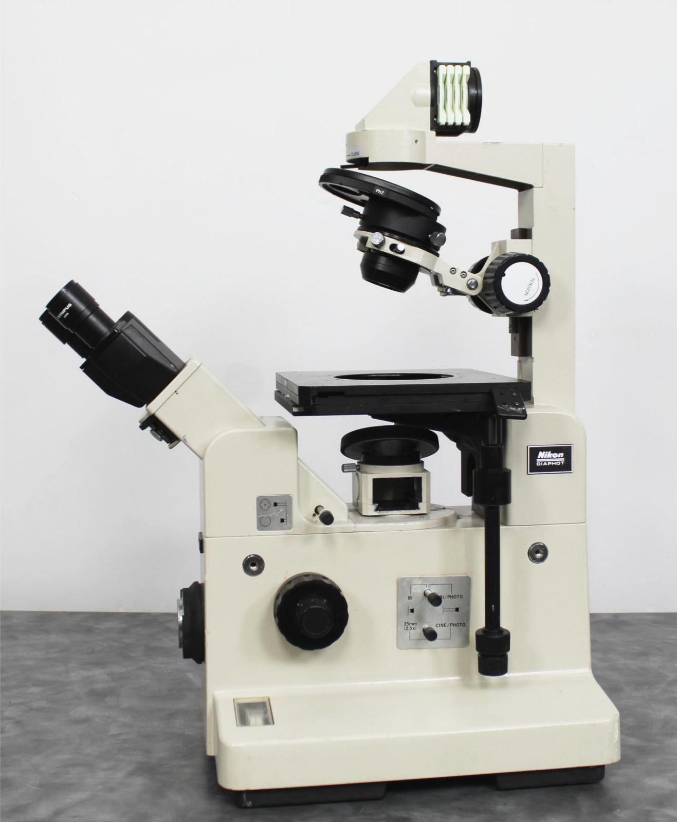 Nikon Diaphot Phase Contrast Inverted Microscope - Parts or Repair | eBay