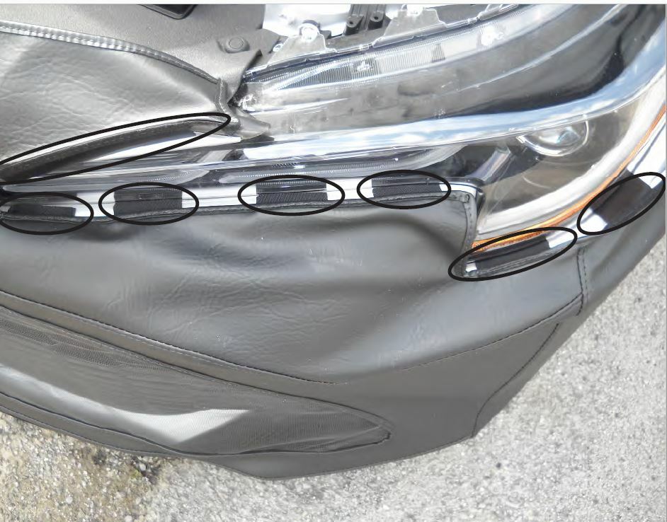 Lebra Front End Mask Cover Bra Fits 2019-2026 TOYOTA COROLLA Hatchback ...