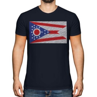 OHIO STATE SCRIBBLE FLAG MENS T-SHIRT TEE TOP GIFT OHIOAN FOOTBALL | eBay