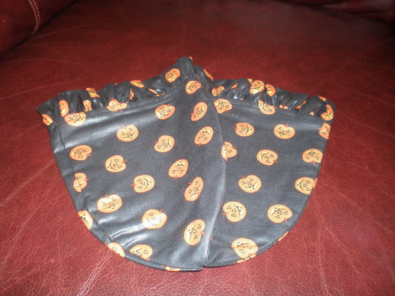 Longaberger Medium Berry Basket Liner - Black w/Orange Pumpkin Faces ...