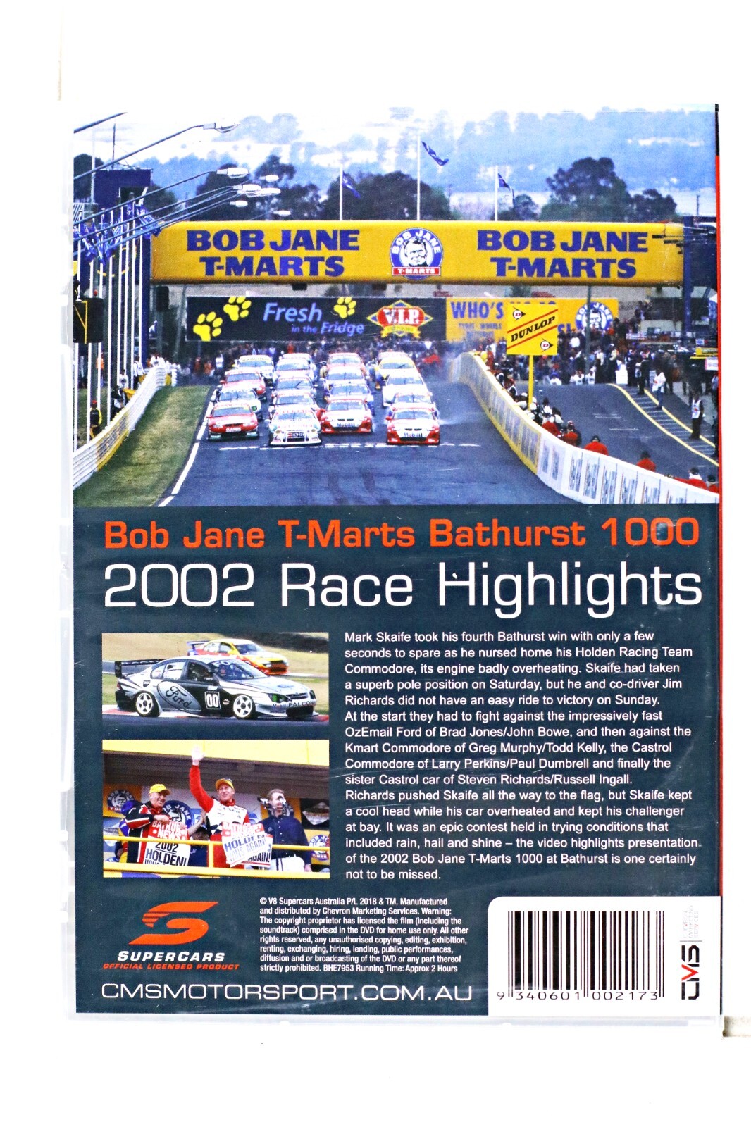V8 Supercars - 2002 Bathurst 1000 Highlights Reg 4 DVD New Sealed Ford ...