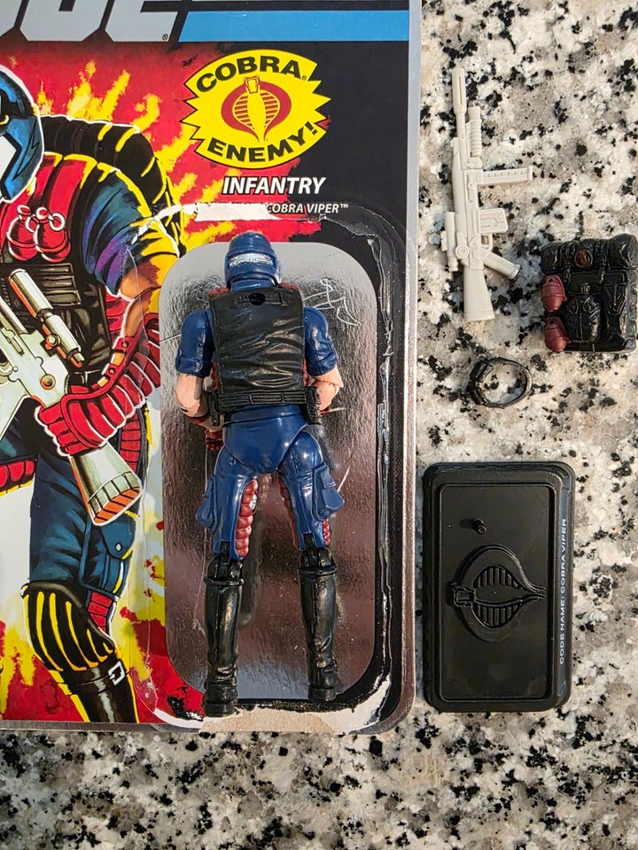 Viper V16 25th G.I. JOE COBRA LOOSE 100% Complete w Card Back S6 | eBay