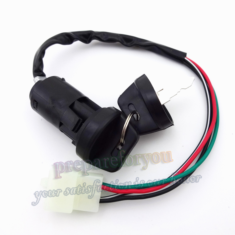 Ignition Key Switch Fit Bashan Shineray Shenke Eagle 250cc 4 Wheeler ...