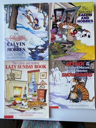 CALVIN HOBBES LOT 9~Authoritative~Essential~Lazy Sunday~Weirdos ...