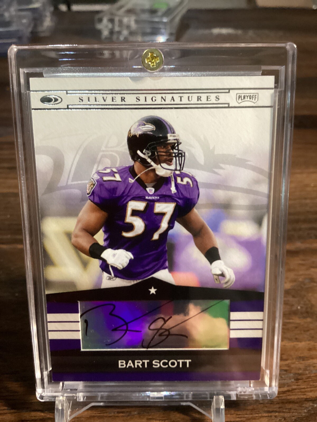 Bart Scott Silver Signatures Autographed Football Card | eBay