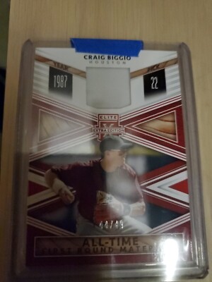 2020 ELITE EXTRA EDITION ALL-TIME RED FIRST ROUND MATERIALS CRAIG ...