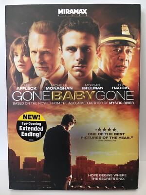 Gone Baby Gone (DVD, 2008) Slipcover! Bonus Features! Ext. Ending! New ...