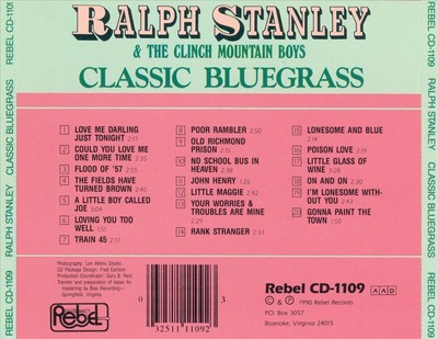 RALPH STANLEY CLASSIC BLUEGRASS NEW CD 32511110923| eBay