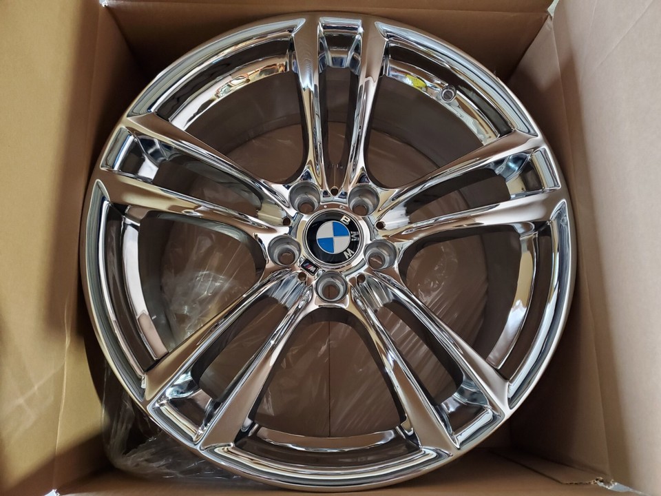 Original 20" BMW 740 750 Chrome OEM 303 M Wheels Rims F01 F02 GT LI ...