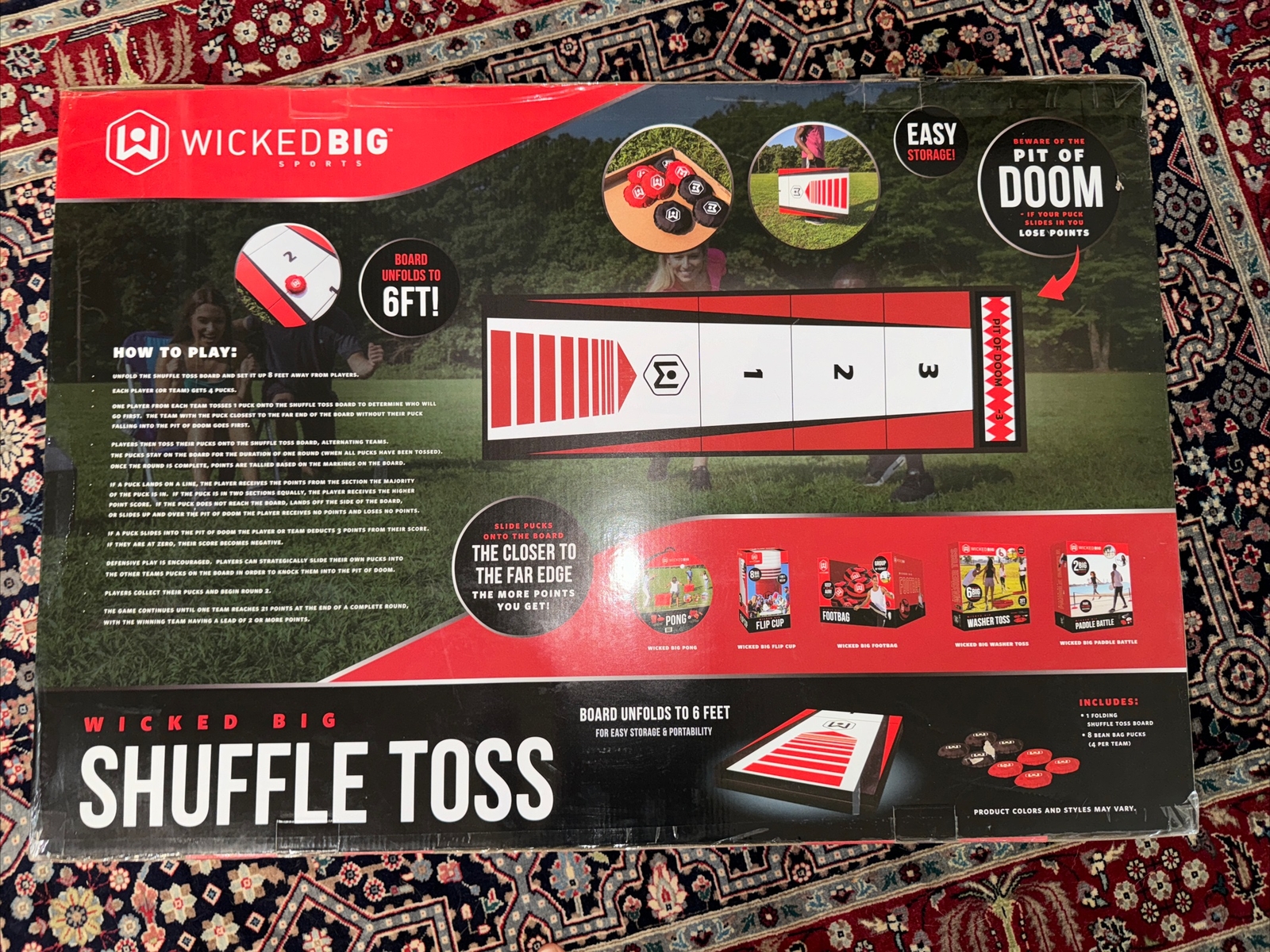 Wicked Big Sports Shuffle Toss 6ft out Door Game / Activity for sale ...