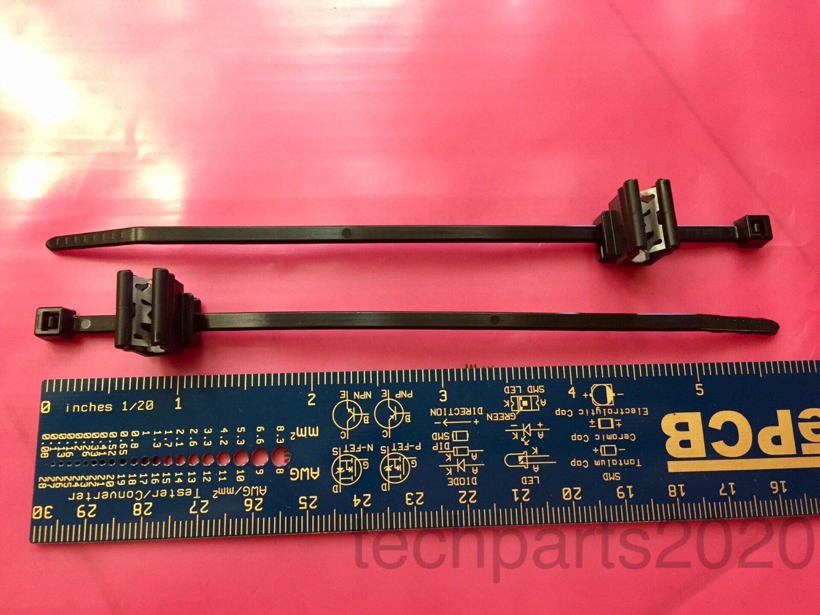 50pcs HellermannTyton 6" Cable Tie & Edge Clip, Outdoor Black Nylon ...