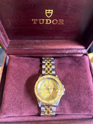TUDOR Prince Oyster Date Mini Sub Gold Dial and Bezel | eBay