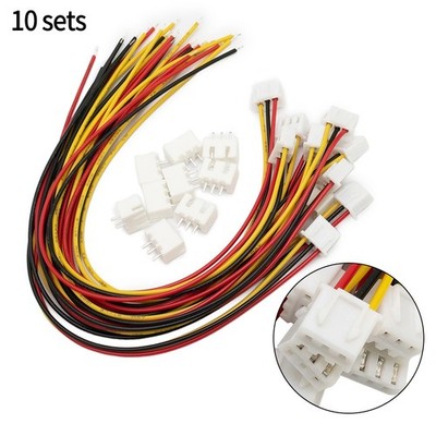 10 Sets XH2.54mm Wire Cable-Connector 2/3/4 Pin Male-Female Plug-Socket ...